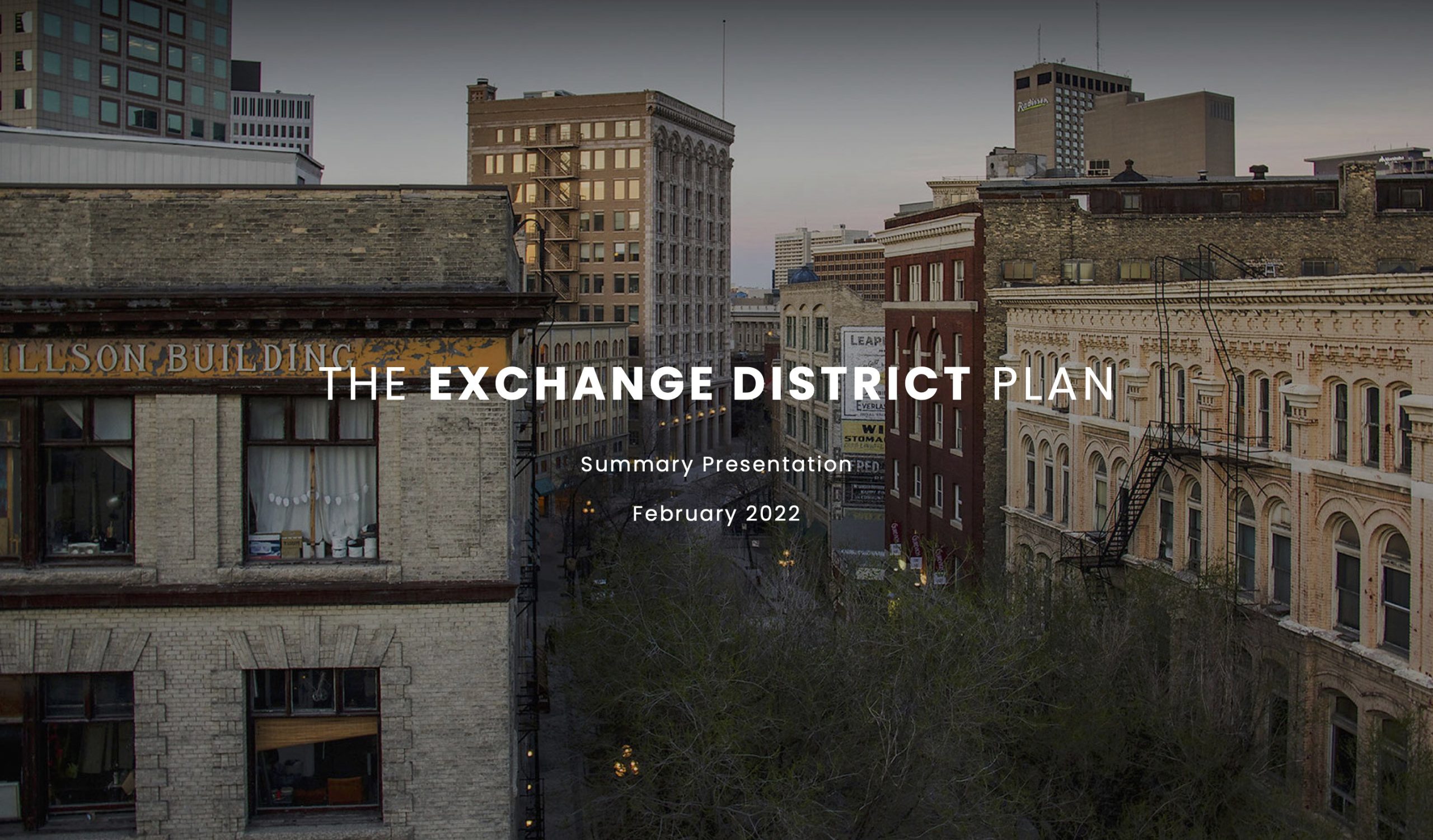 Exchange District Plan 2022 – The Exchange District BIZ